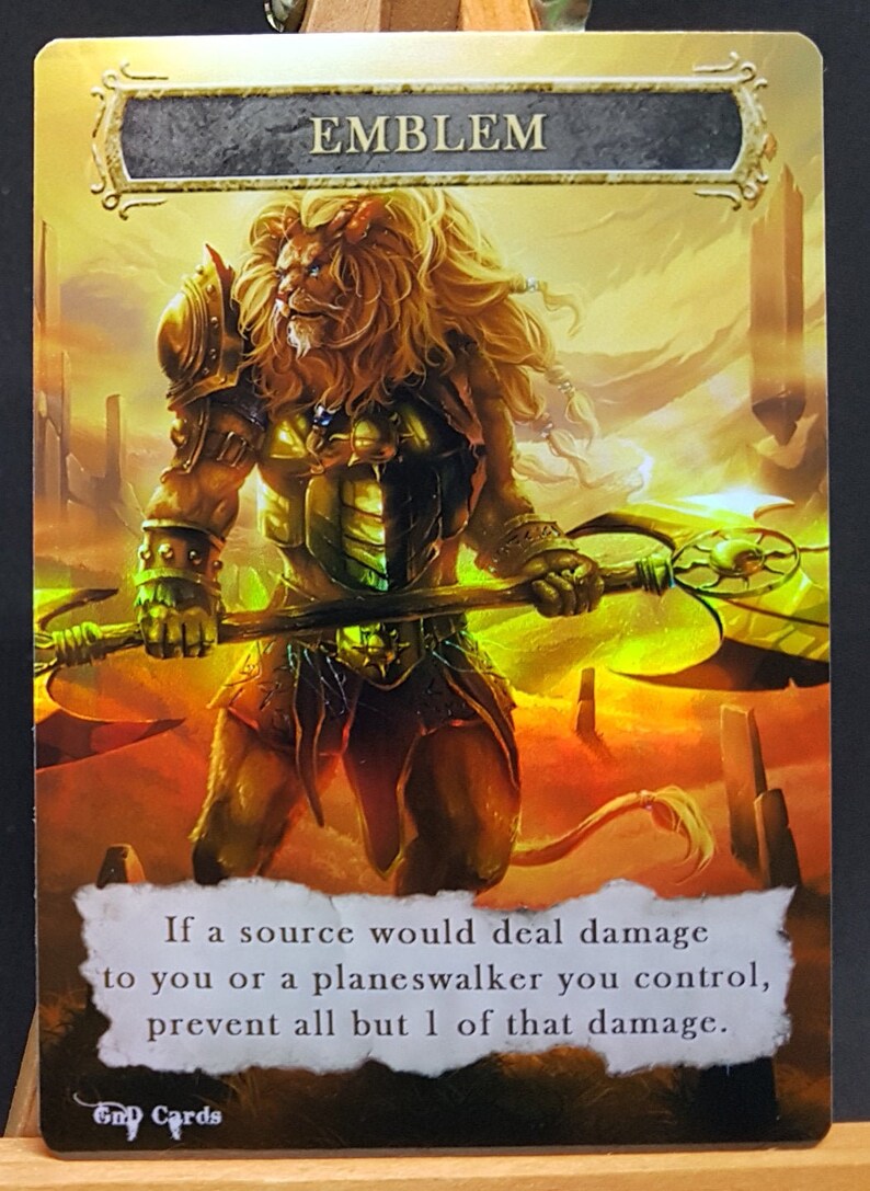 1x *FOIL LAMINATED* Ajani Steadfast Emblem #2 Custom Altered - Etsy