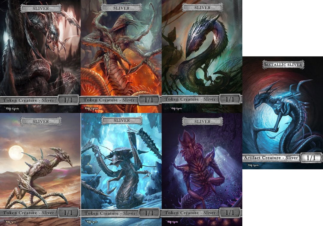Sliver Value Pack TCG Tokens Custom Altered - Etsy