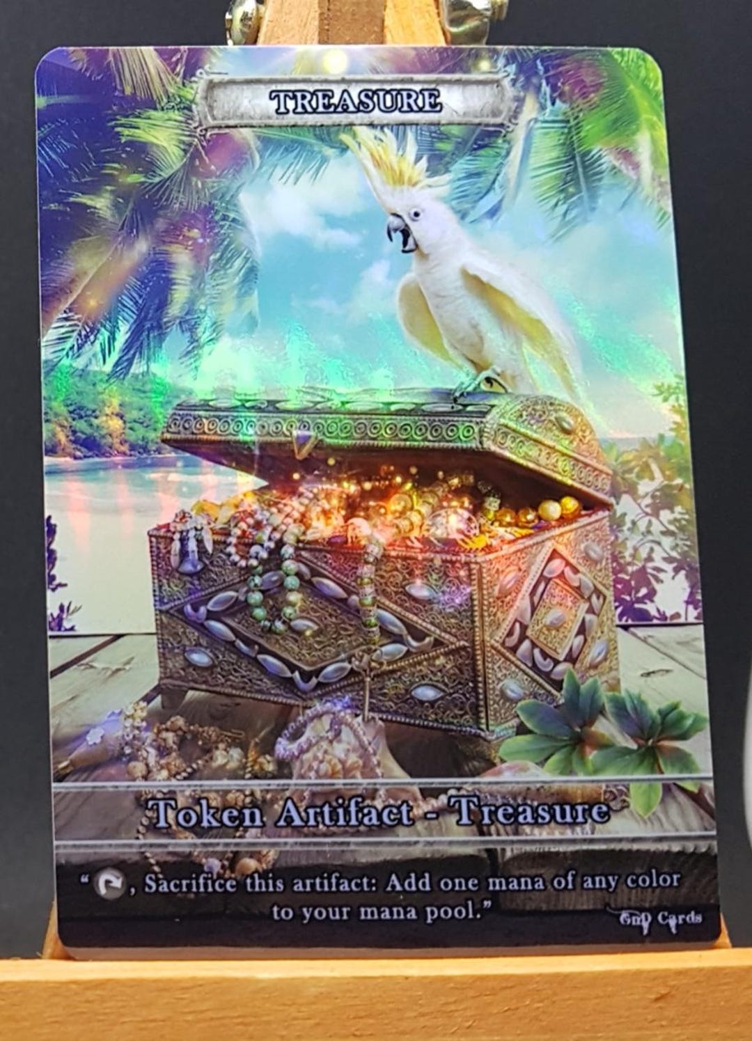 1x Treasure #4 FOIL LAMINATED Custom Altered Token - Etsy