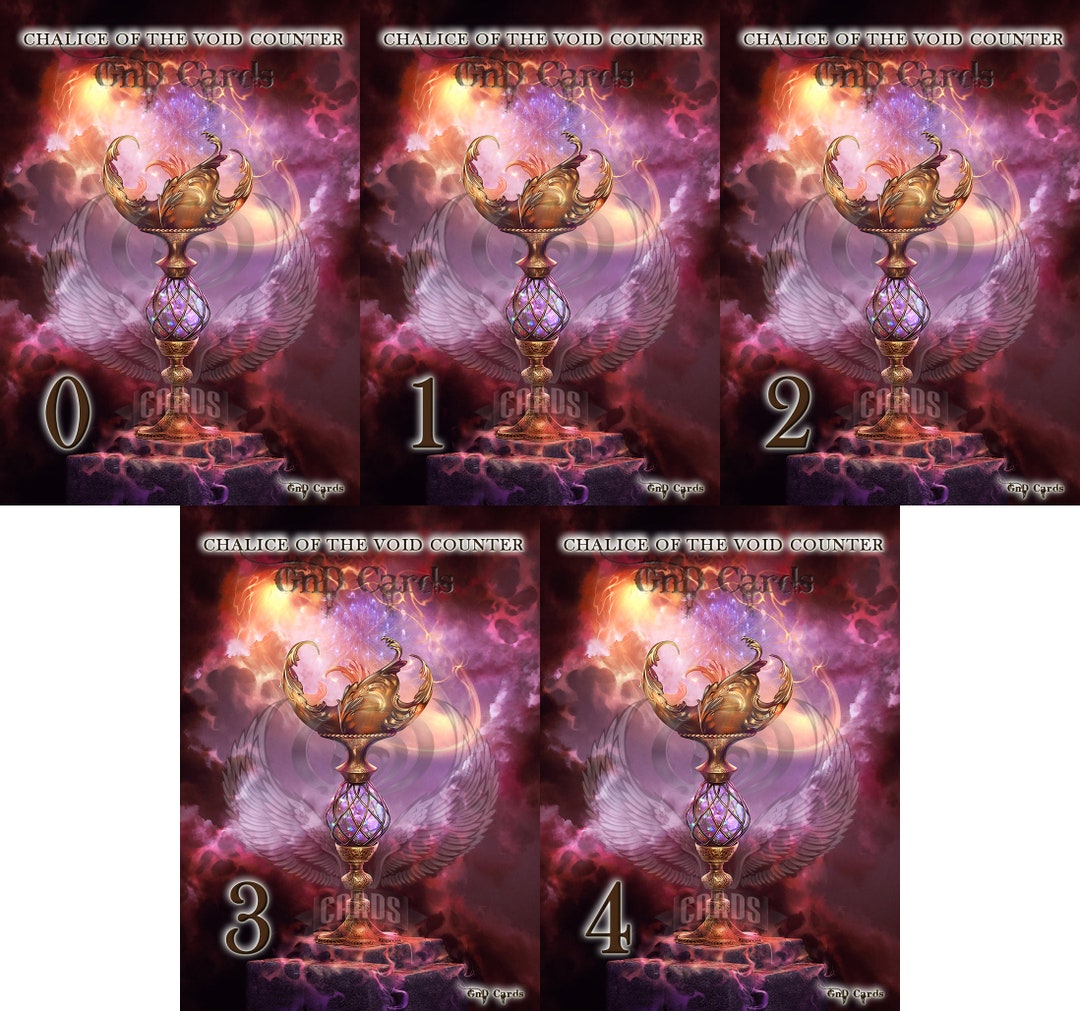 Chalice of the Void COUNTERS (5 Tokens) TCG Tokens Custom Altered - Etsy
