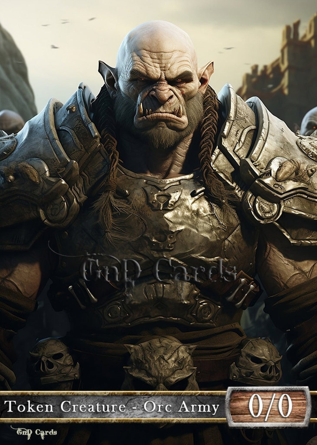 Orc Army 5 TCG Token Custom Altered - Etsy