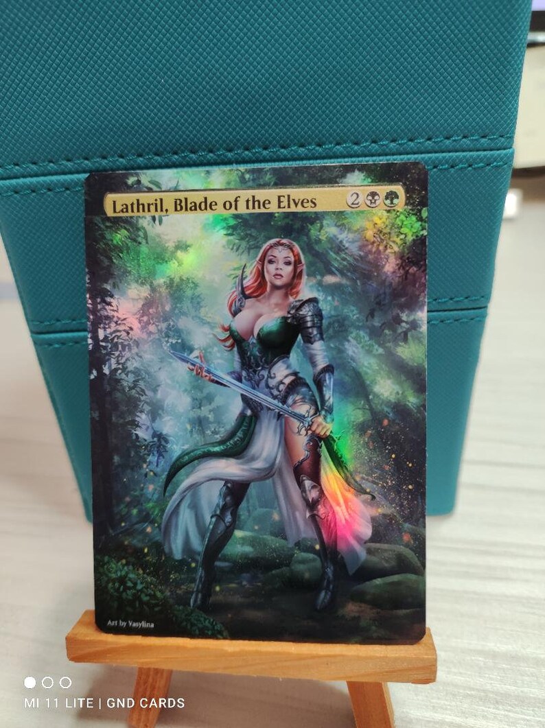 1x Foil Altered Art Lathril Blade of the Elves V2 MTG - Etsy