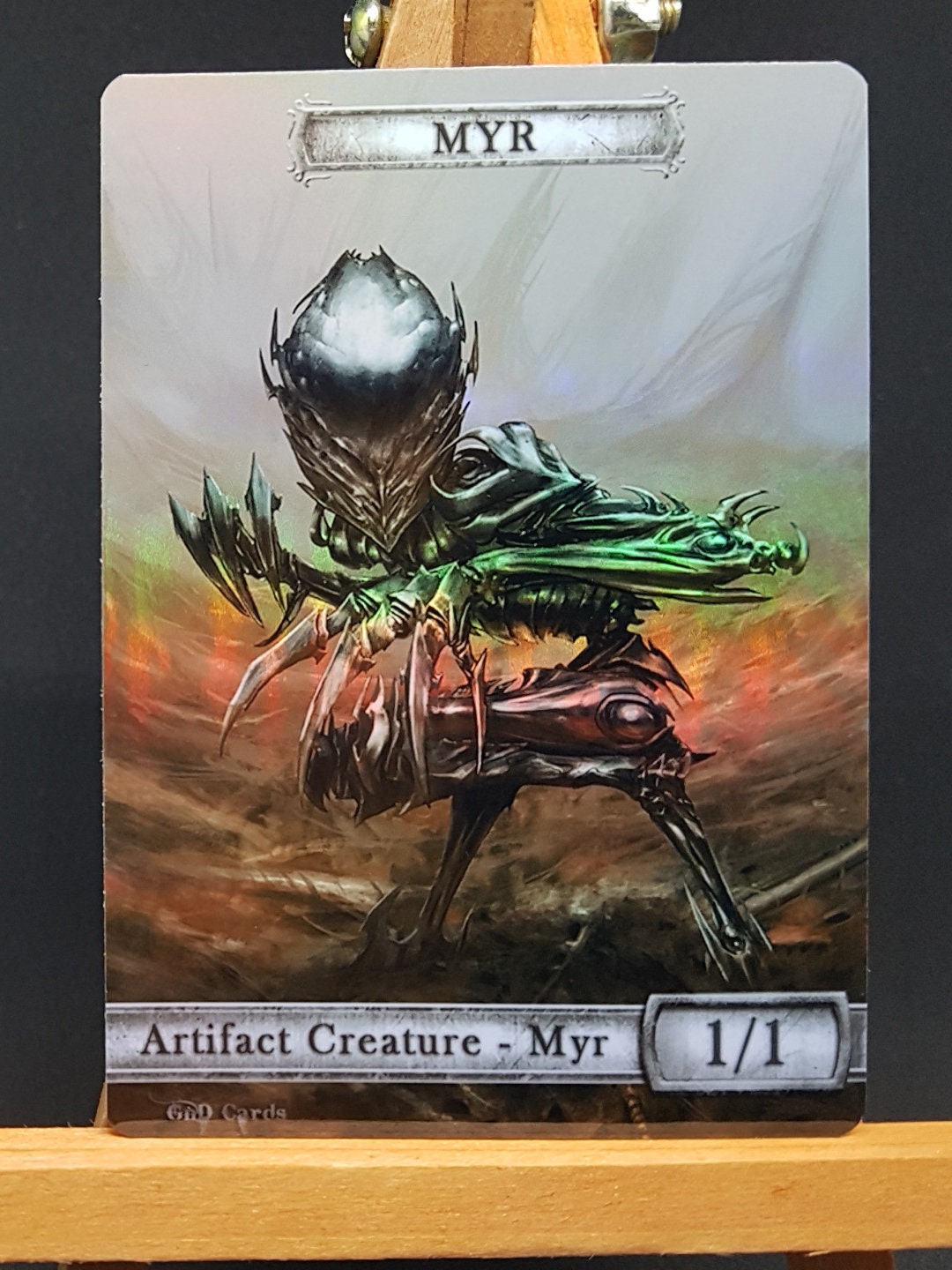 1x Myr #1 *FOIL LAMINATED* Custom Altered Token - Etsy