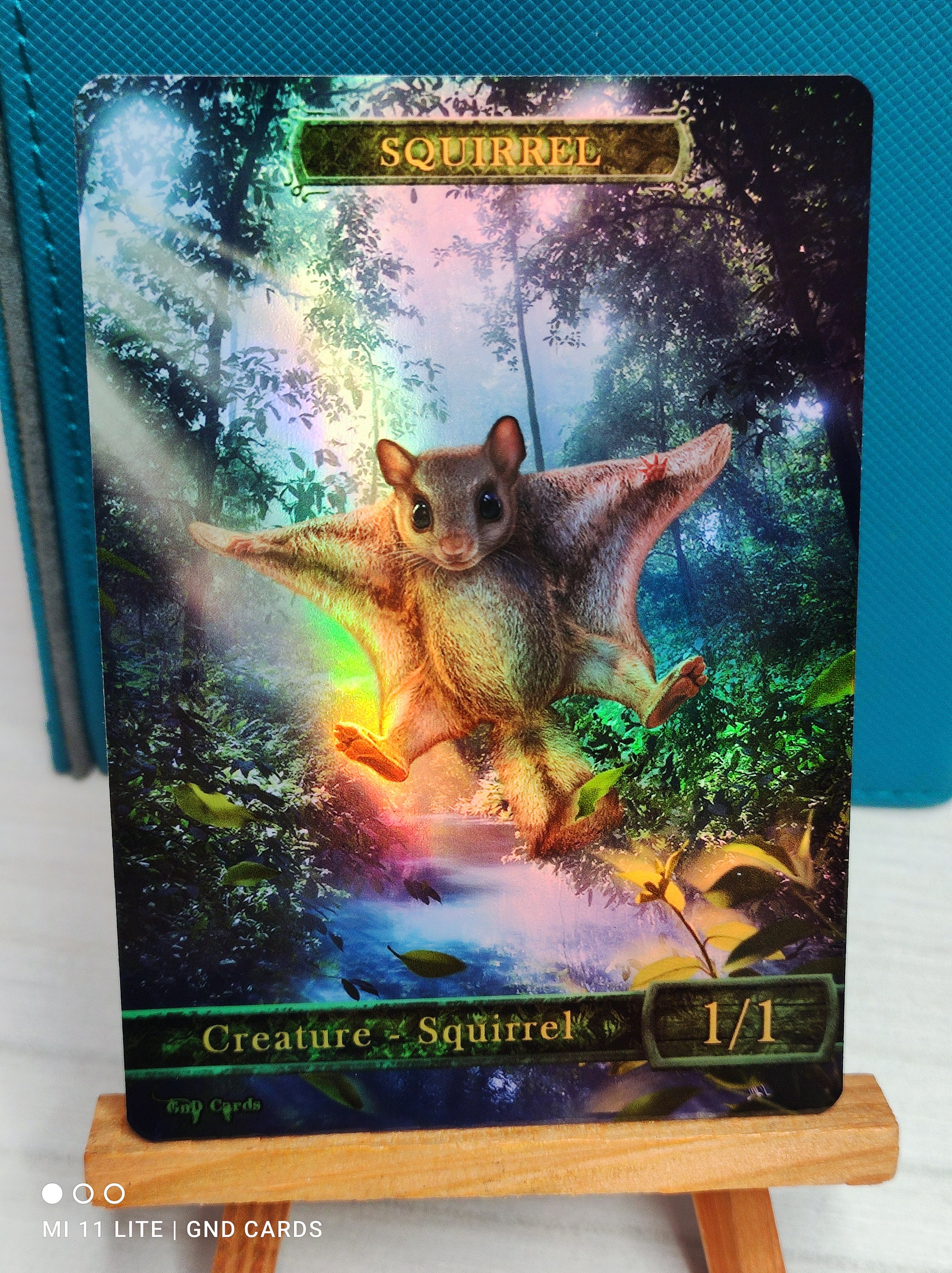 1x Squirrel 4 FOIL LAMINATED Custom Altered Token GnD Cards | Etsy