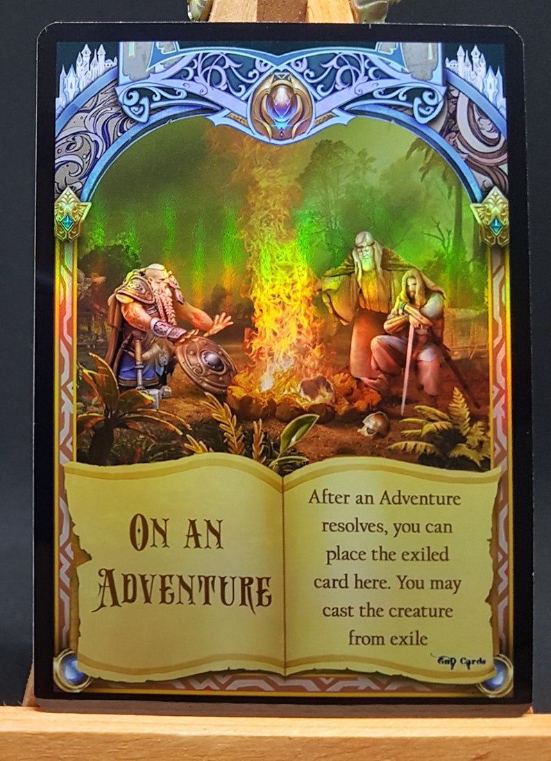1x Adventure Token #2 *FOIL LAMINATED* Custom Altered - Etsy