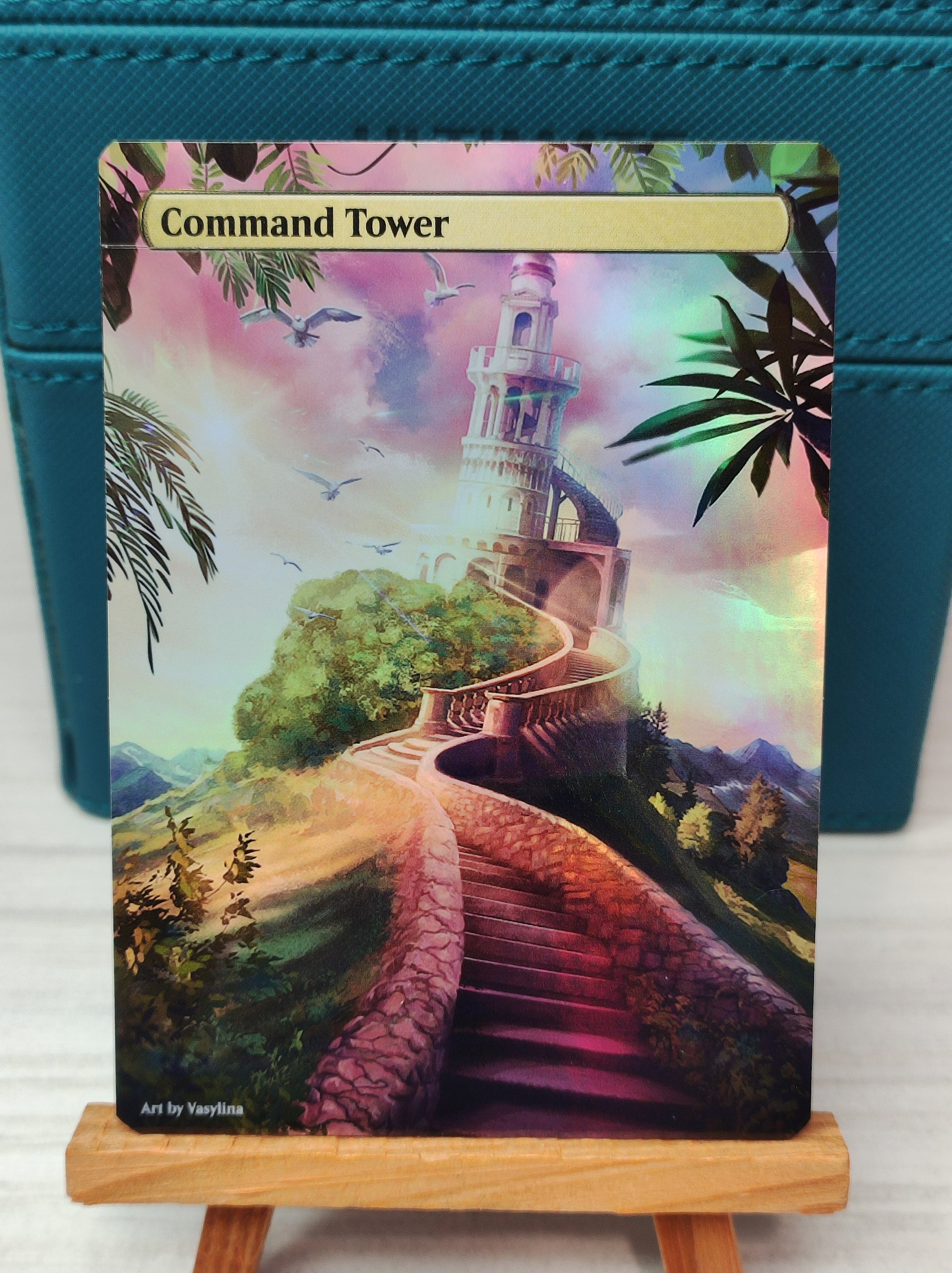1x Foil Full Altered Art Command Tower V3 MTG Non-foil into Foil Games ...