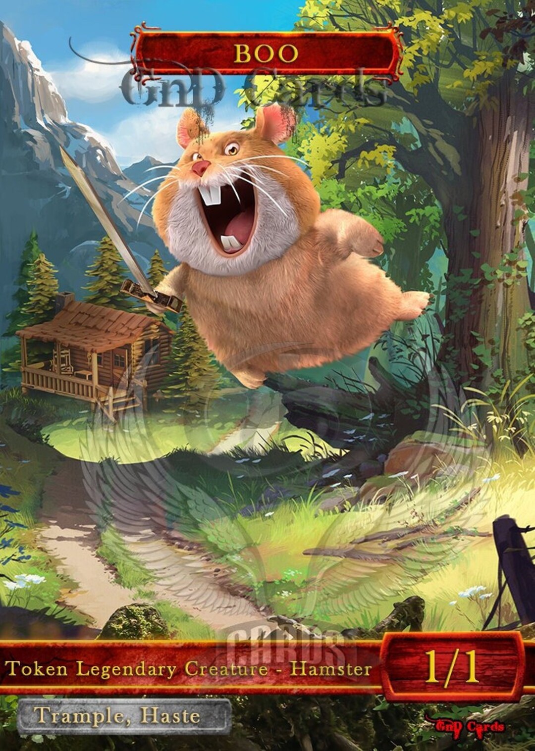 Boo #2 TCG Token Custom Altered - Etsy