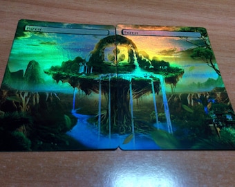 Full Art Basic Lands Mtg - Etsy