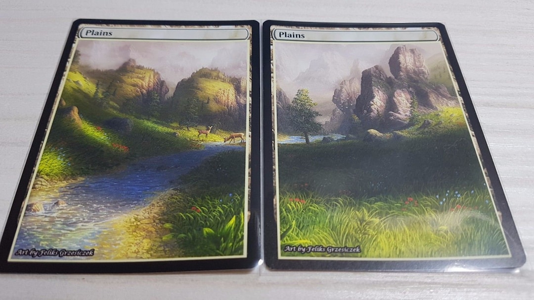 2x Plains 5 Non-foil Panorama Custom Altered Basic Lands MTG - Etsy