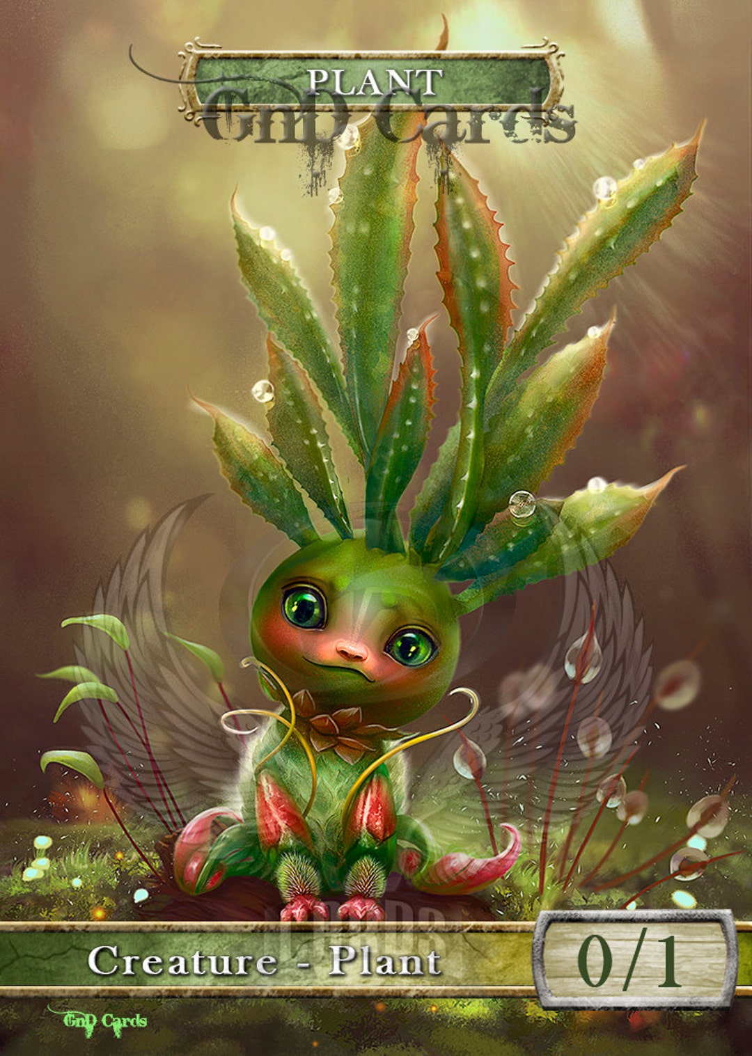 3x Plant 3 Custom Altered Tokens - Etsy