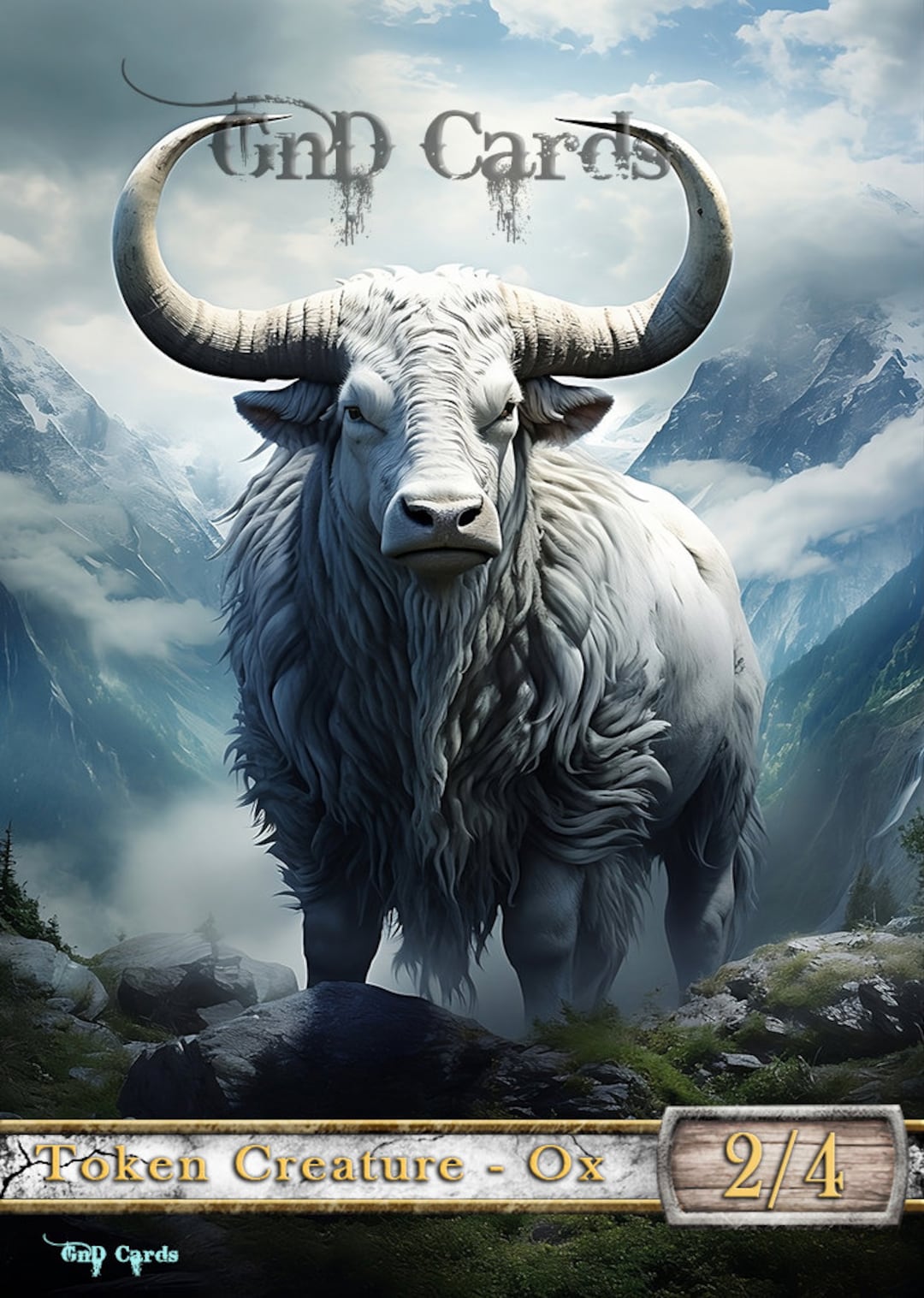 Ox #1 TCG Token Custom Altered - Etsy