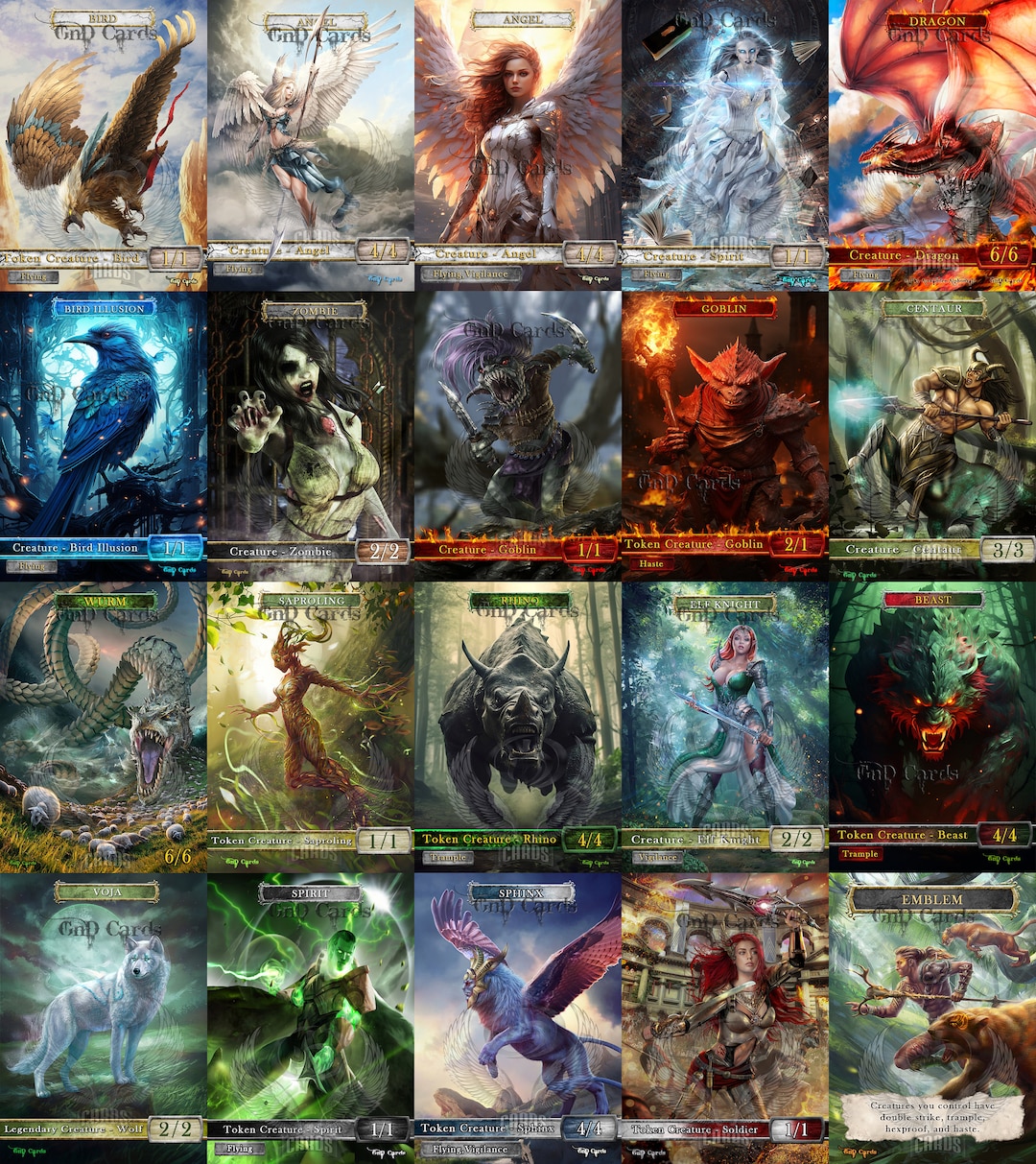 Full Set of Ravnica Remastered Custom Altered Tokens - Etsy