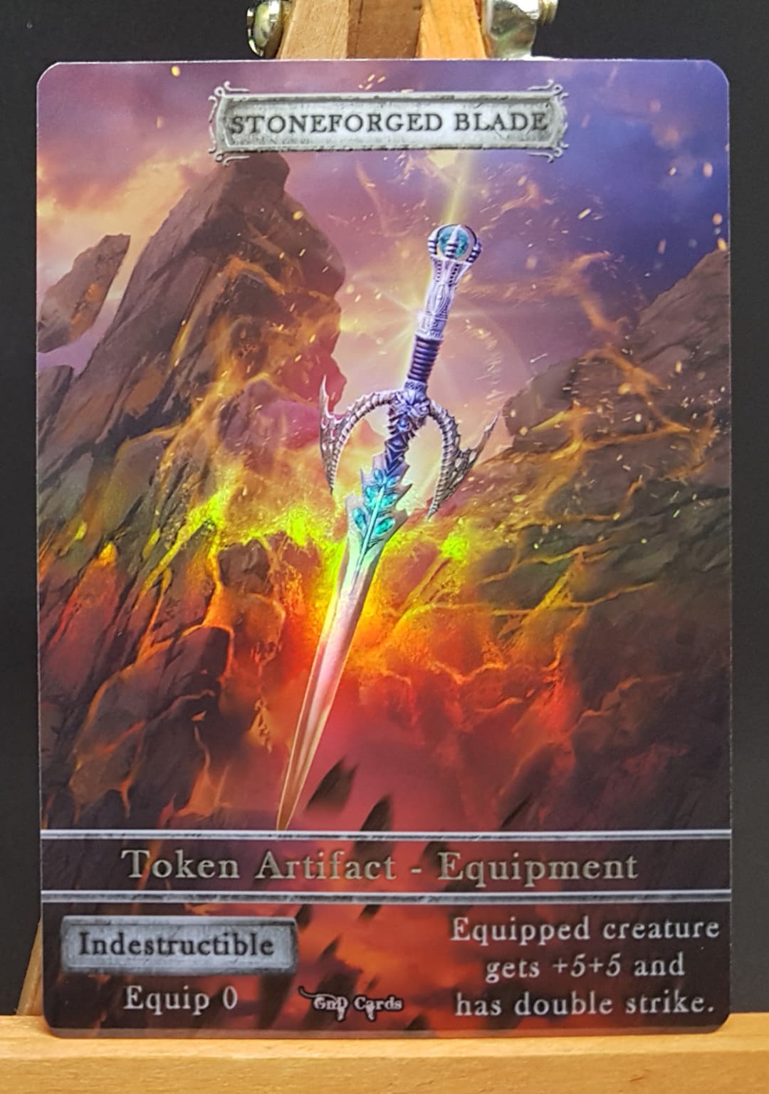 1x Stoneforged Blade #3 *FOIL LAMINATED* Custom Altered Token - Etsy