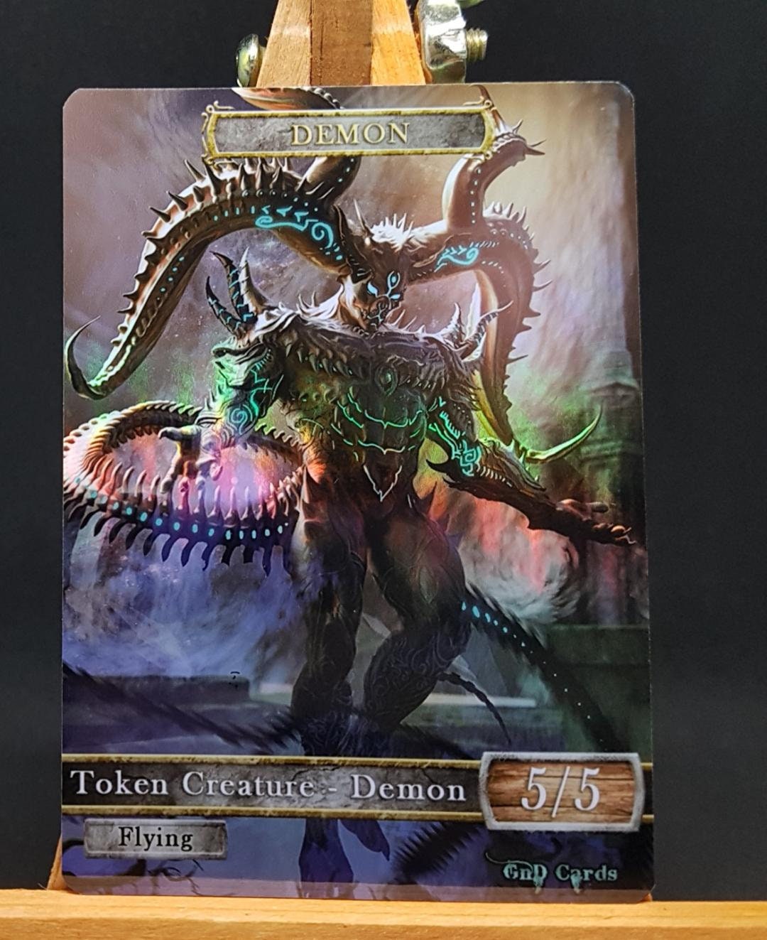 1x *foil* Demon #2 Custom Altered Token - Etsy