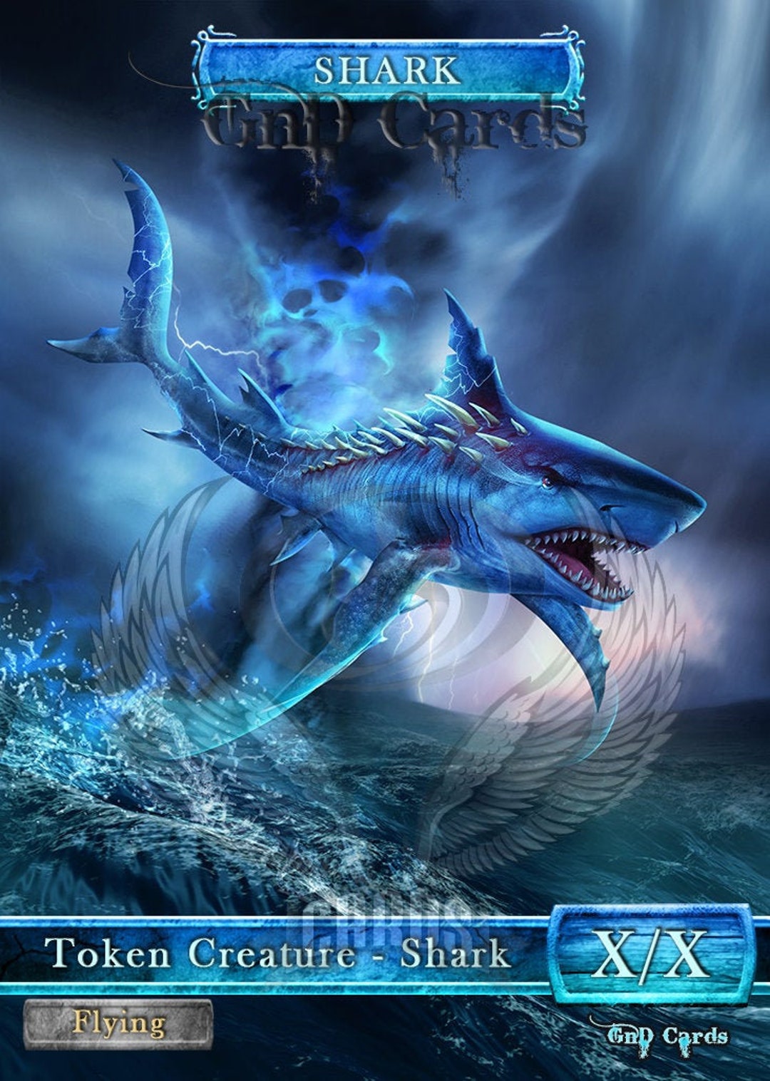3x Shark 2 Custom Altered Tokens Gnd Cards - Etsy