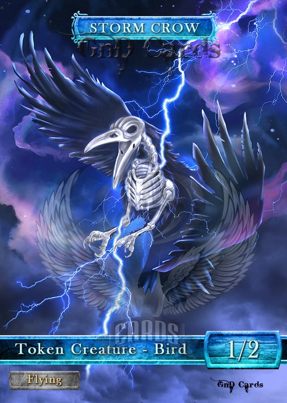 3x Storm Crow Custom Altered Tokens | Etsy