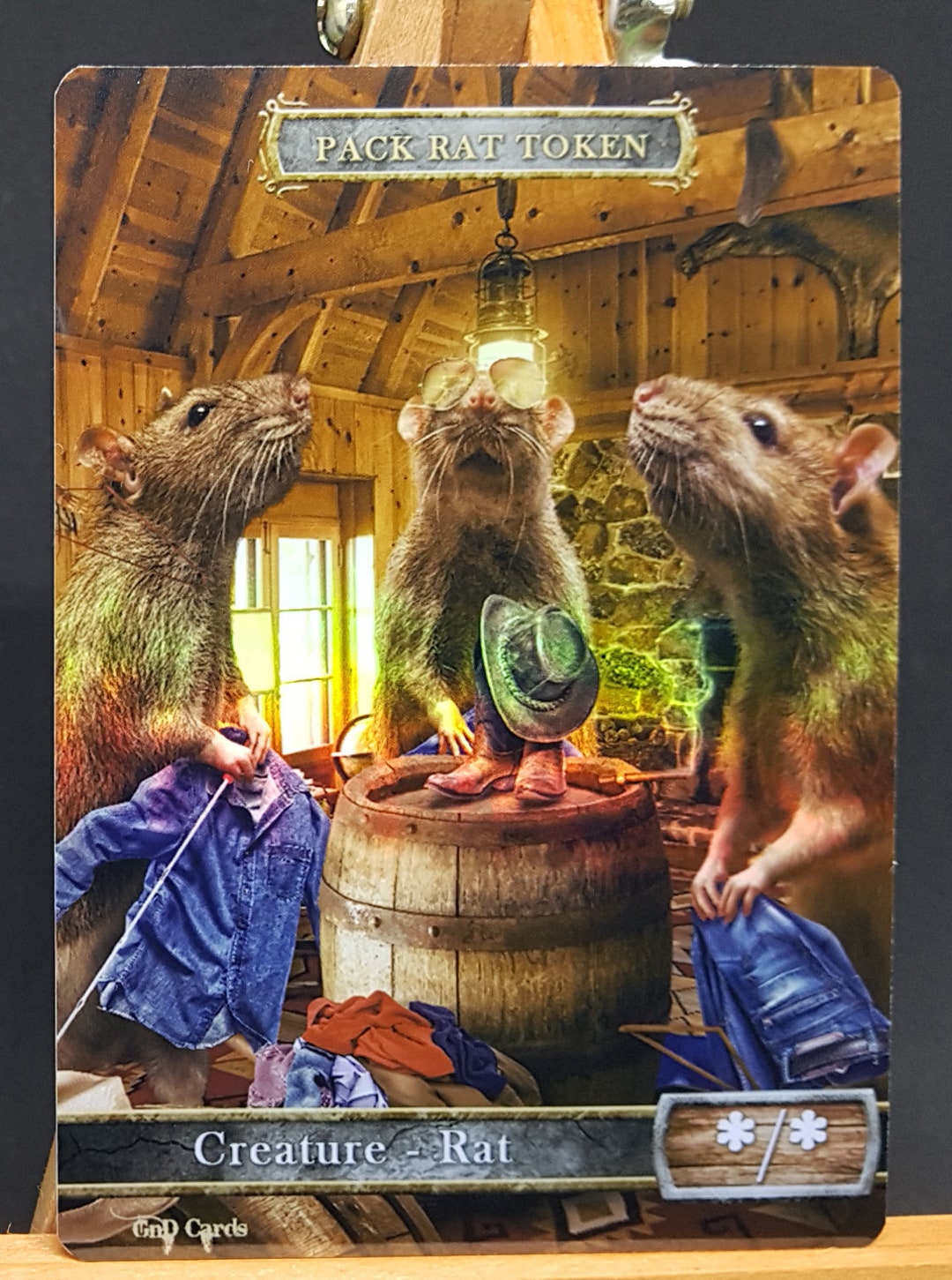 1x Pack Rat Token #2 *FOIL LAMINATED* Custom Altered - Etsy