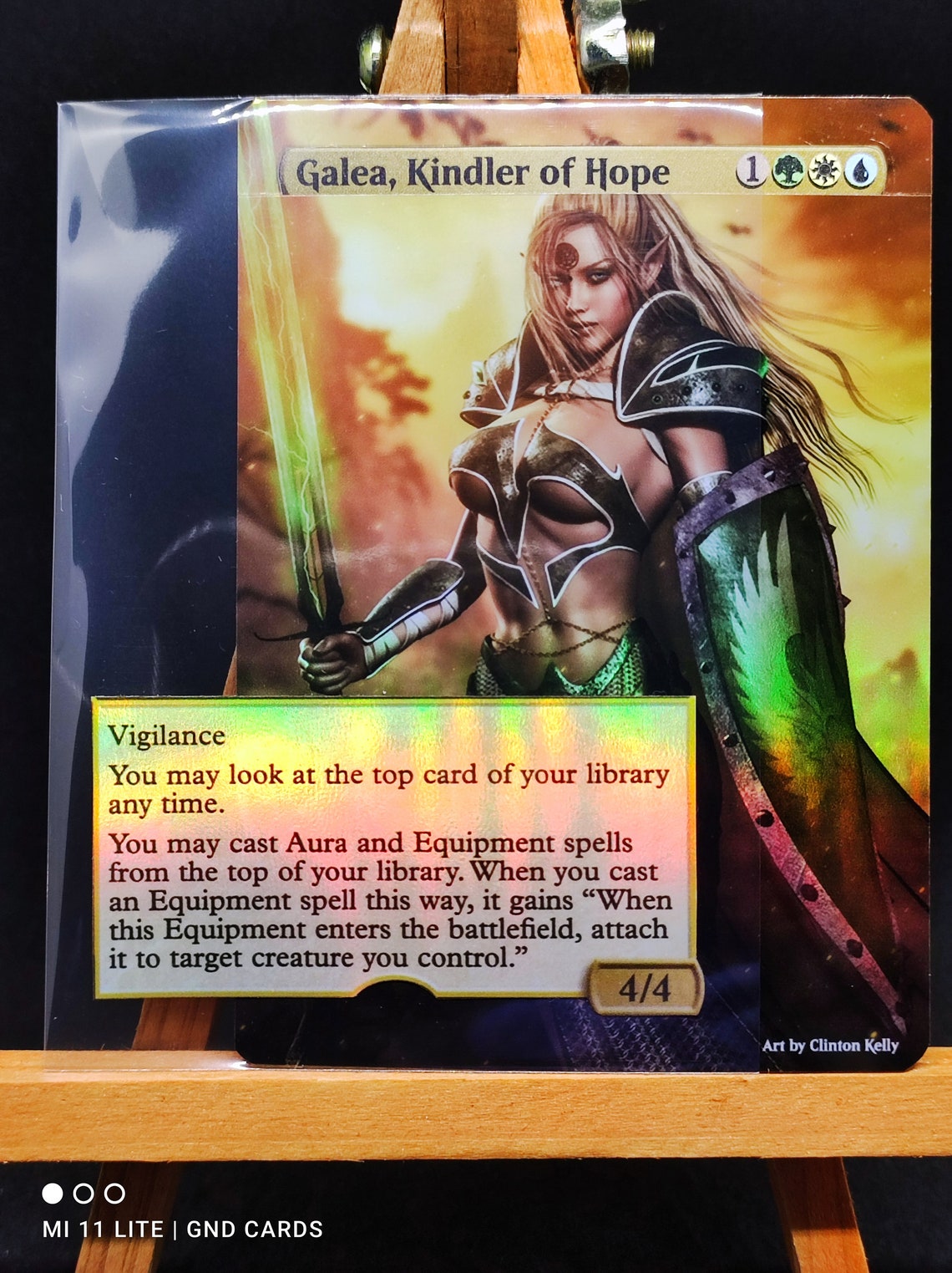 1x Foil Altered Art Galea Kindler of Hope MTG - Etsy