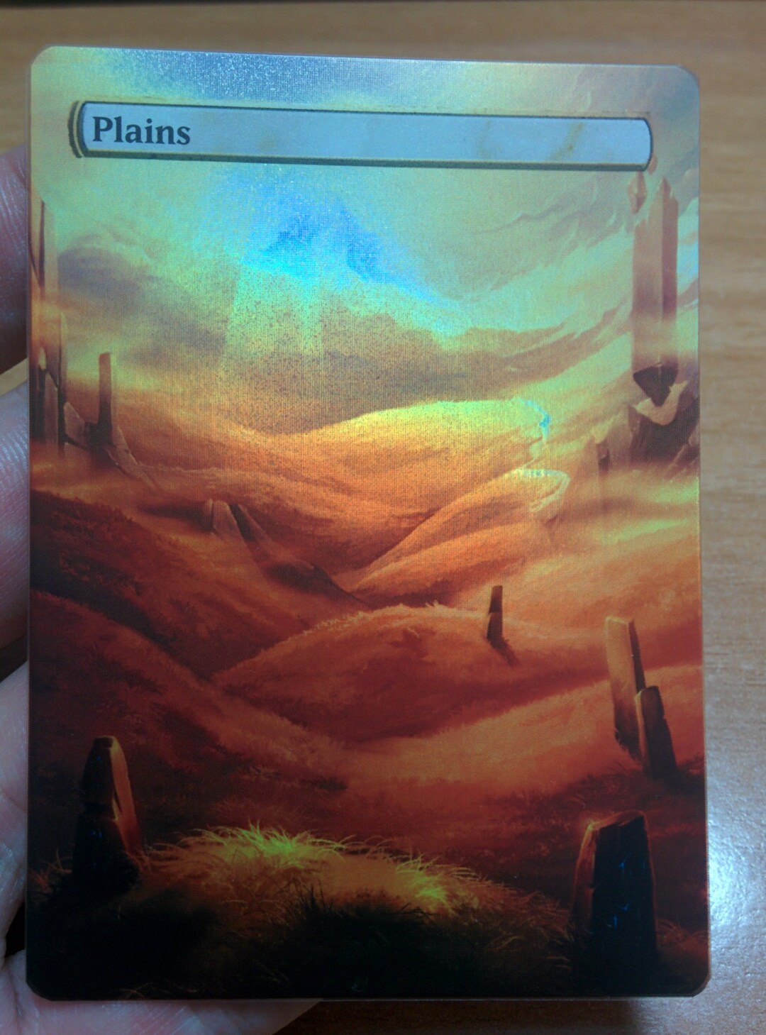 1x Plains 7 FOIL Borderless Custom Basic Land MTG - Etsy