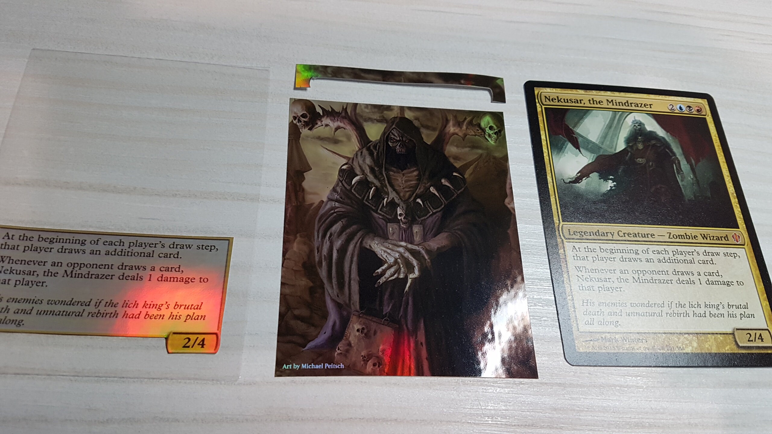 1x Full Art Foil Nekusar the Mindraser MTG Non-foil into | Etsy