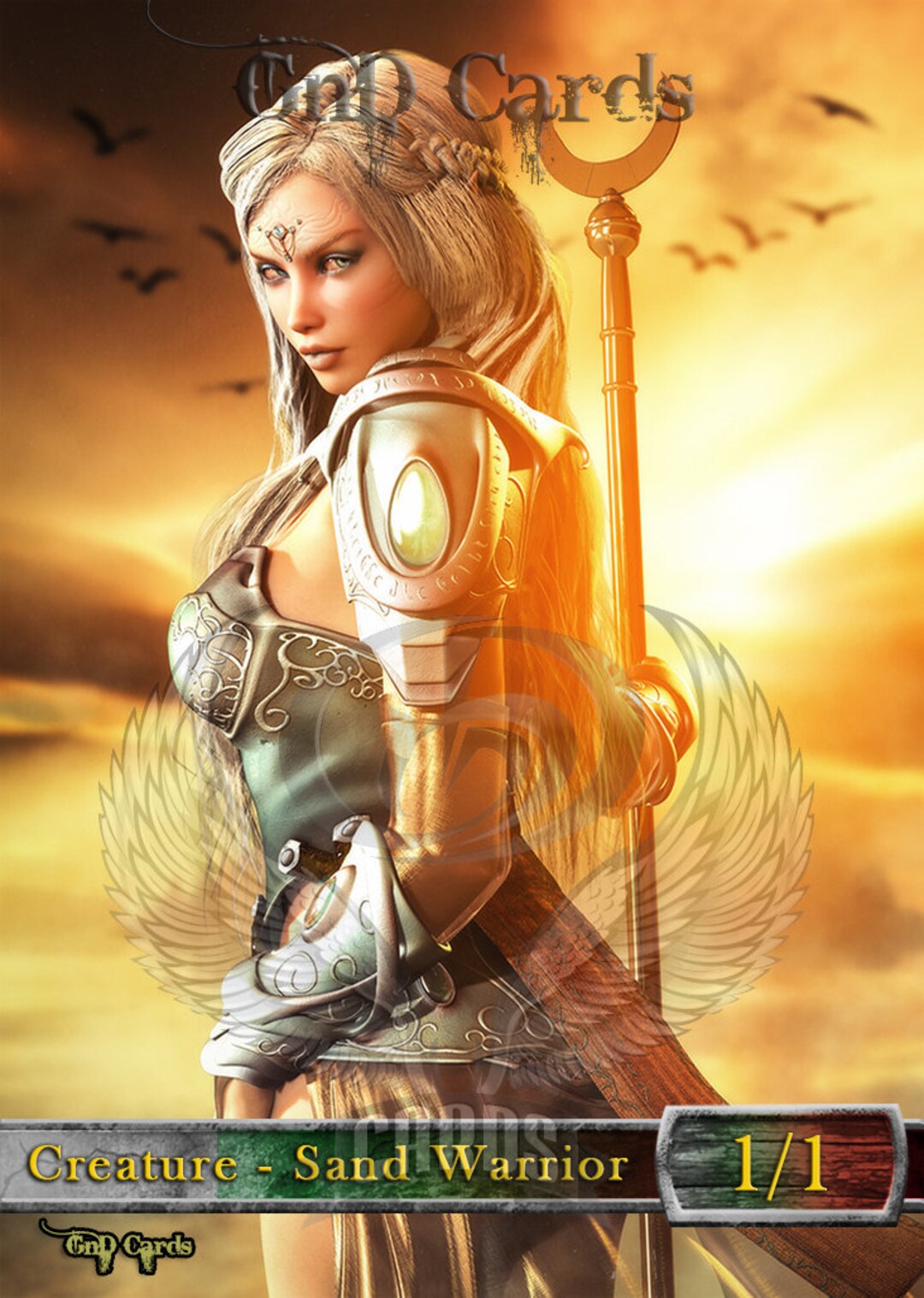 Sand Warrior #3 TCG Token Custom Altered - Etsy