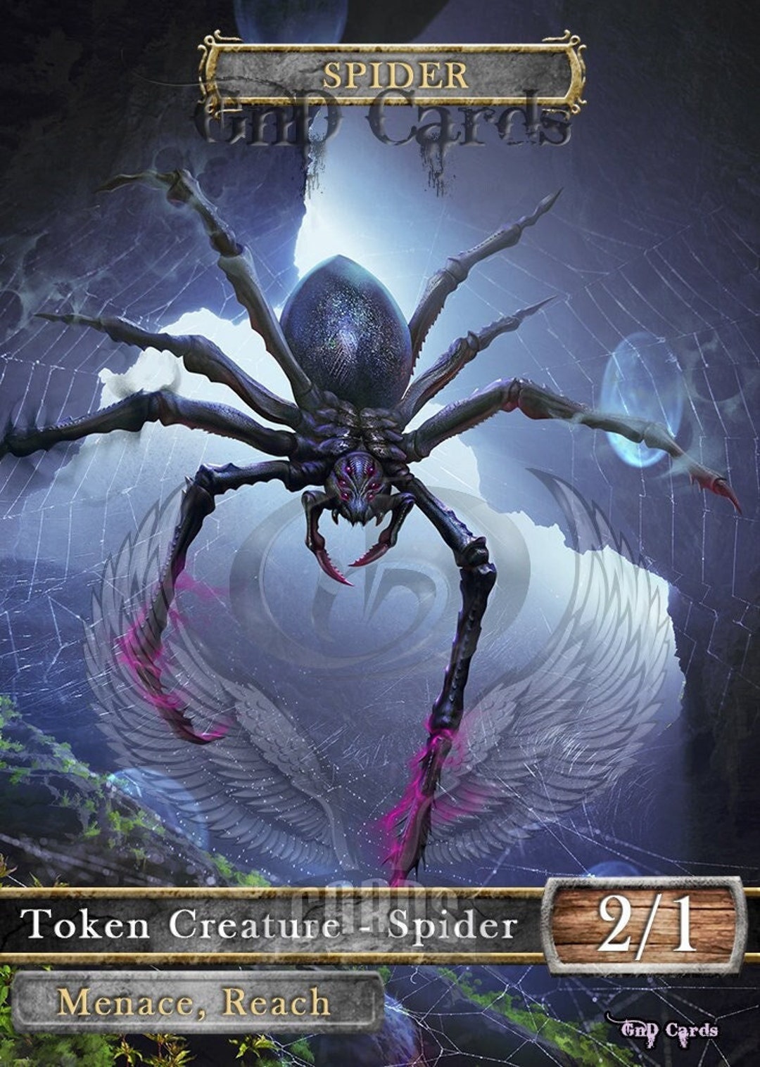 Black Spider #5 TCG Token Custom Altered - Etsy