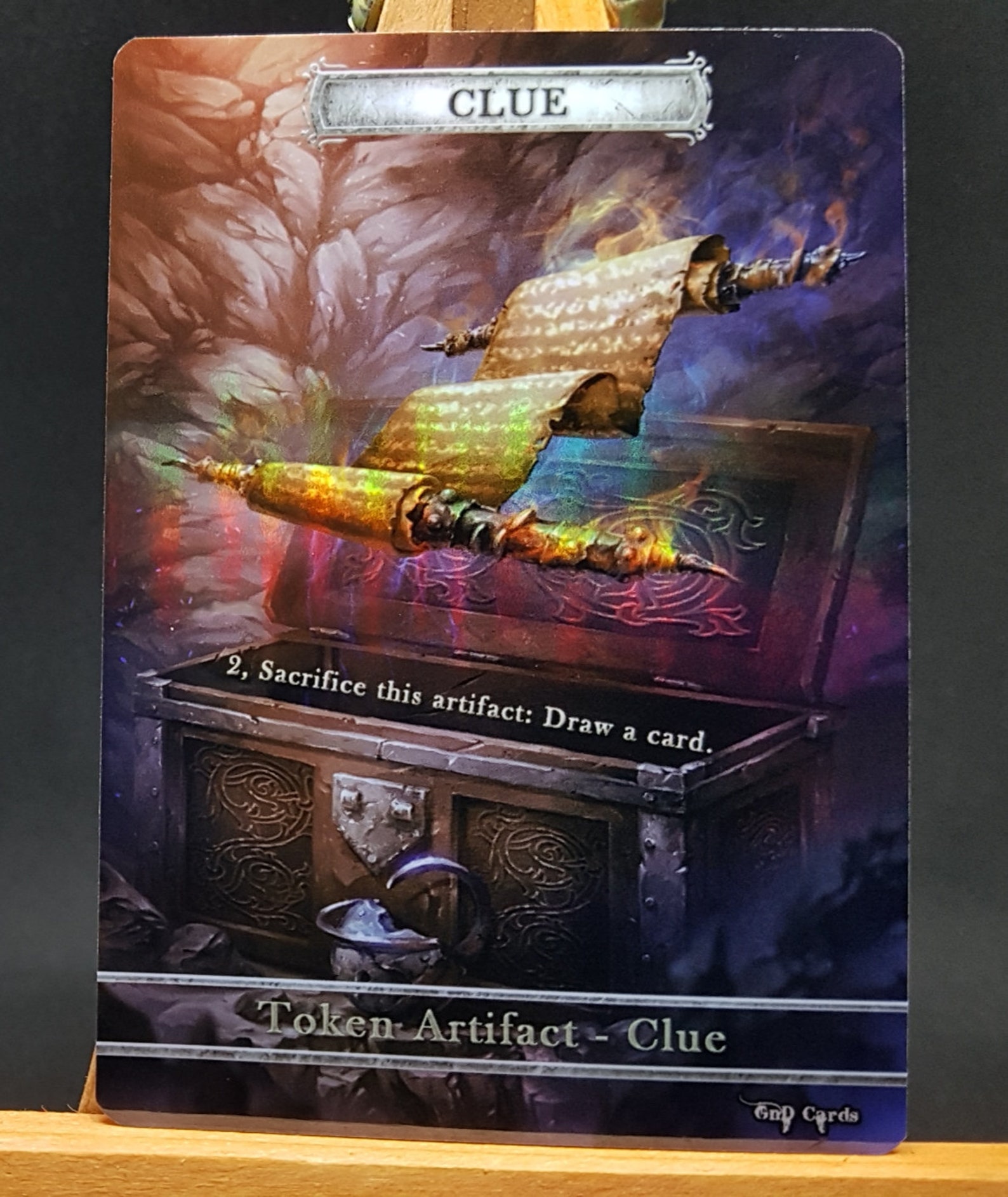 1x Clue 1 FOIL LAMINATED Custom Altered Token - Etsy Hong Kong