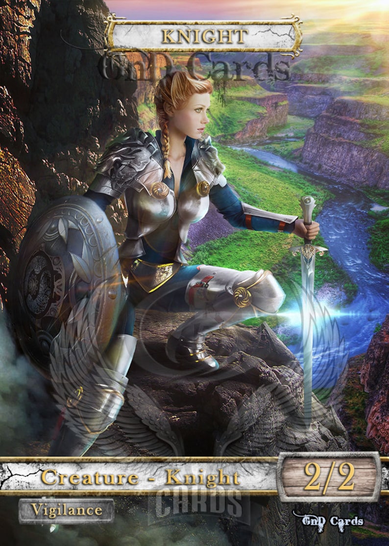 3x Knight 2 Custom Altered Tokens - Etsy