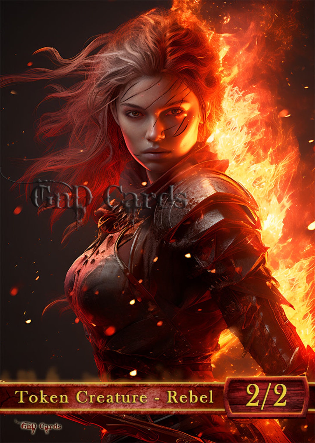3x Rebel 3 Tokens AI Art Custom Altered Gnd Cards - Etsy