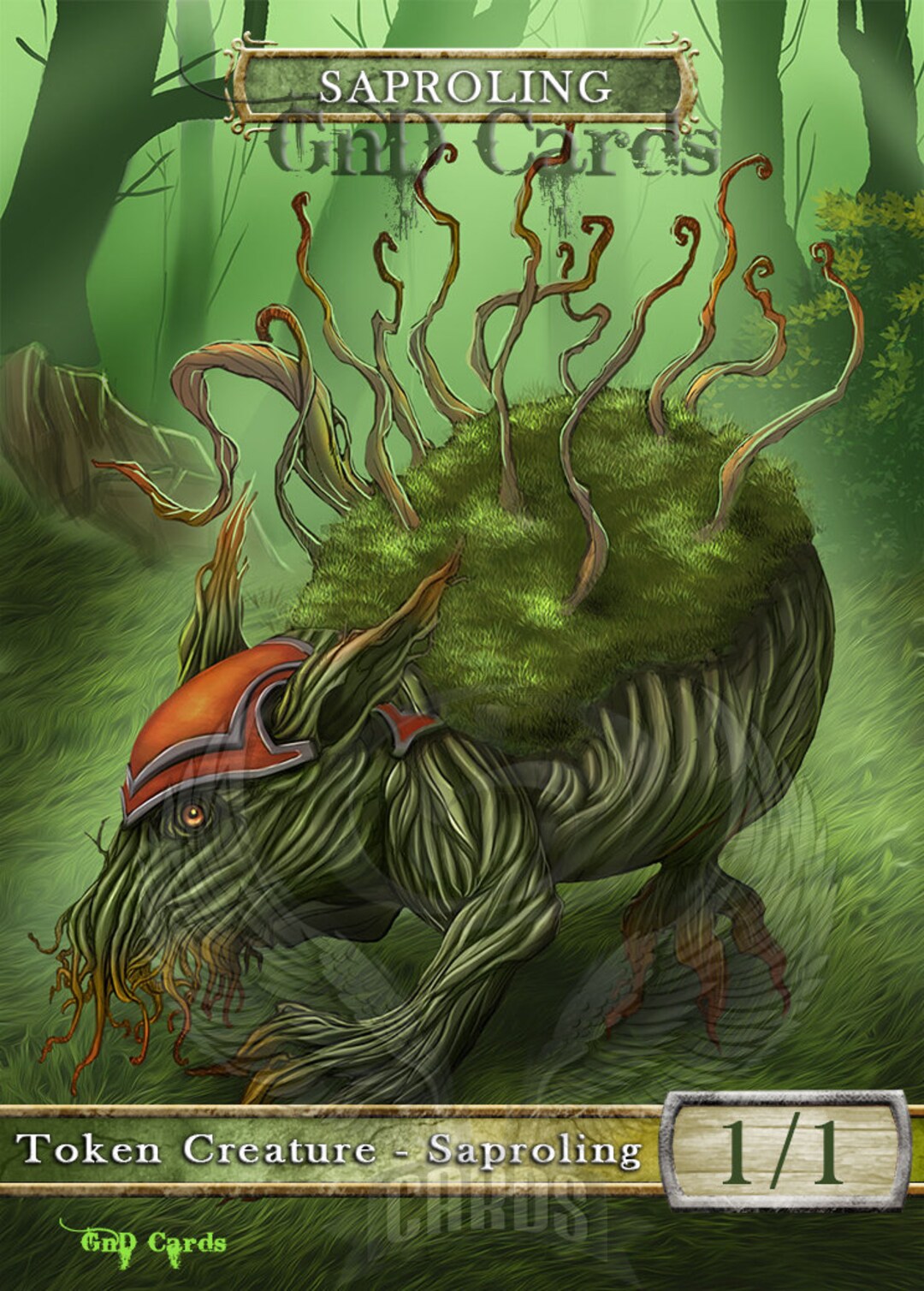 3x Saproling 1 Custom Altered Tokens - Etsy