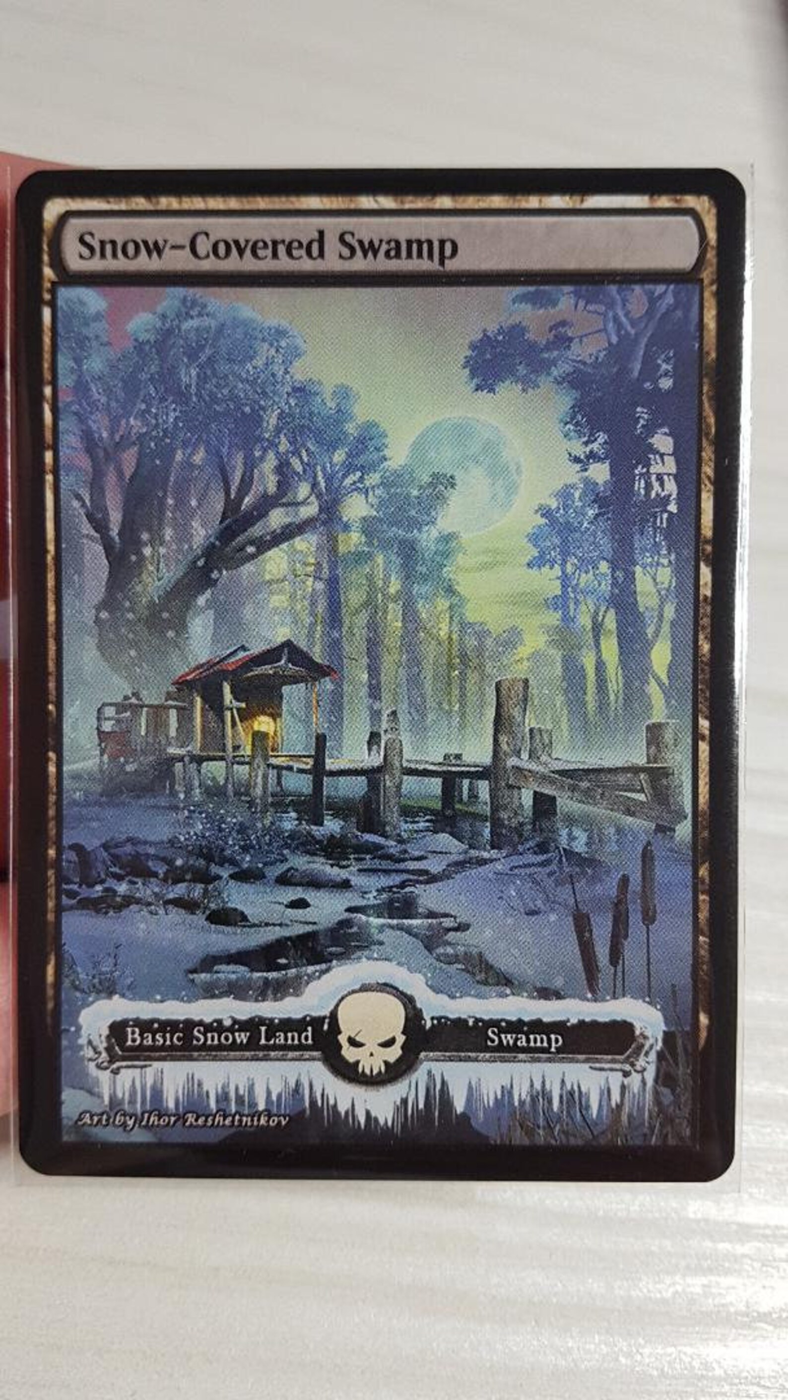 1x Snow Covered Swamp Custom Altered Basic Land MTG - Etsy