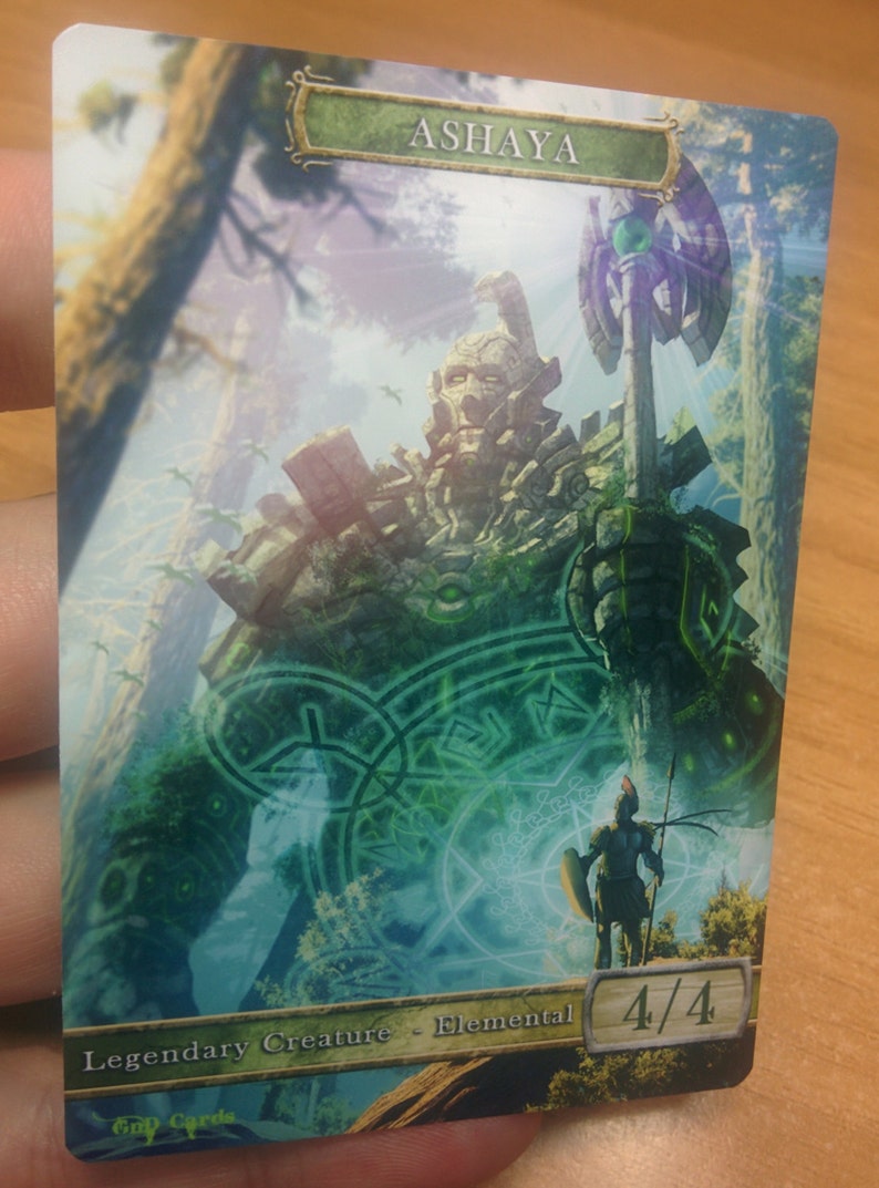 1x Ashaya the Awoken World Token Custom Altered - Etsy