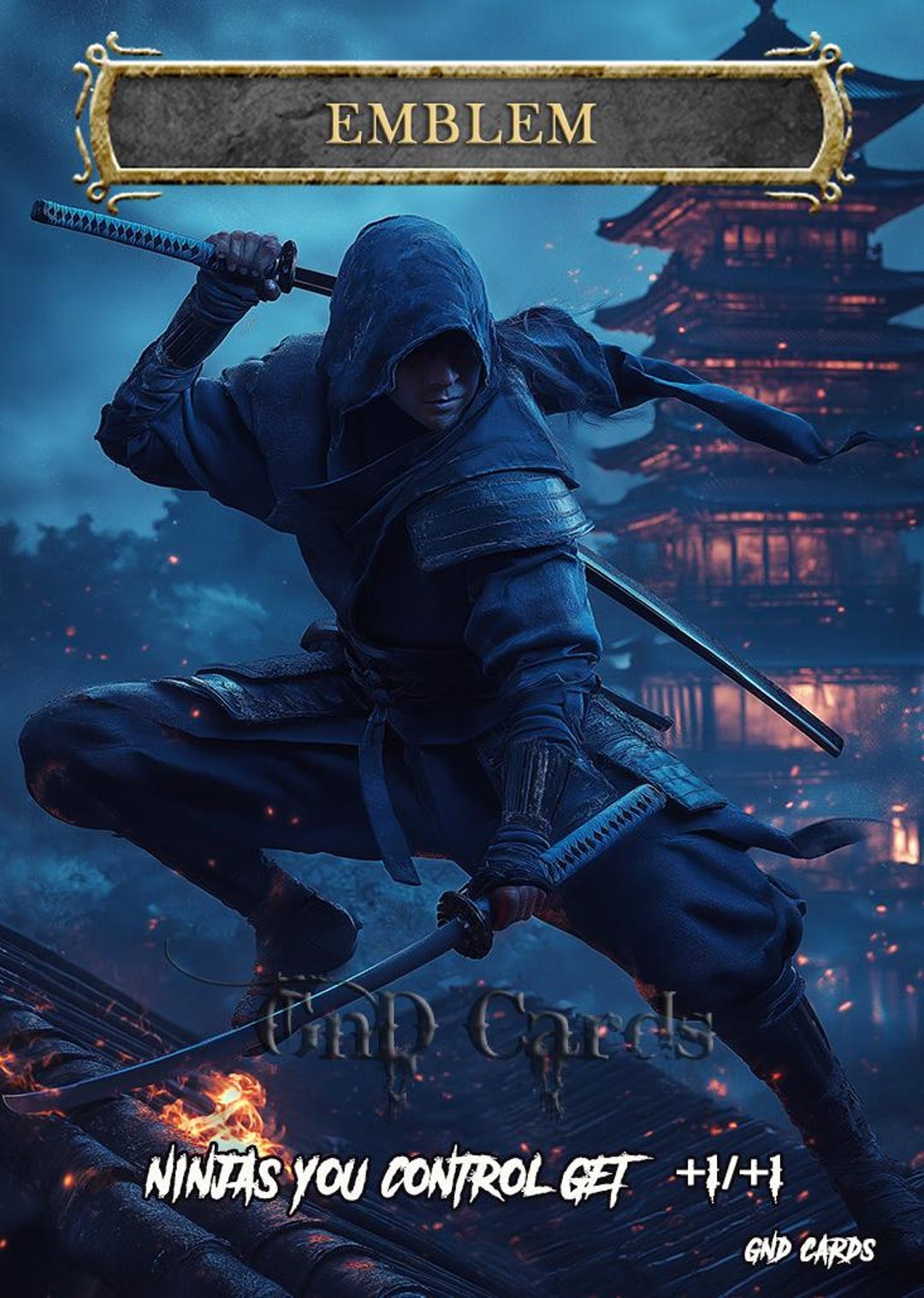 1x Emblem Kaito, Bane of Nightmares TCG Token Custom Altered - Etsy