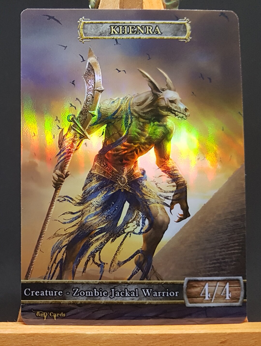 1x Zombie Jackal Warrior FOIL LAMINADO Token alterado personalizado ...