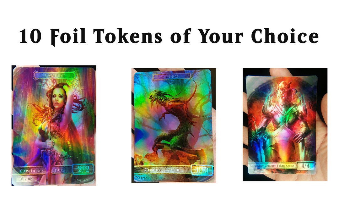 10 X foil Laminated Pack Altered Tokens MTG discounted - Etsy