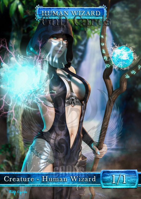 3x Human Wizard 1 Custom Altered Tokens | Etsy