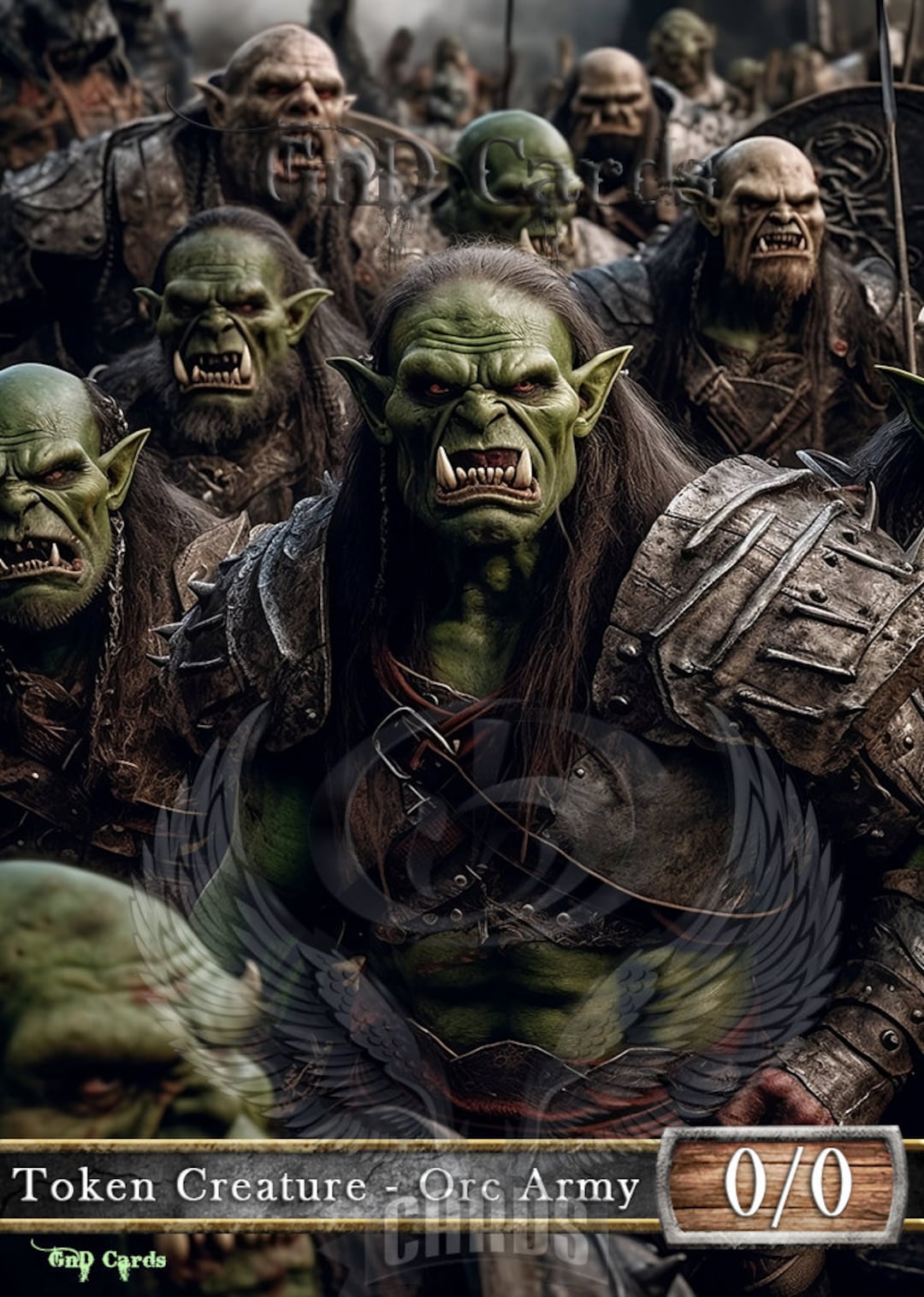 Orc Army #1 TCG Token Custom Altered - Etsy