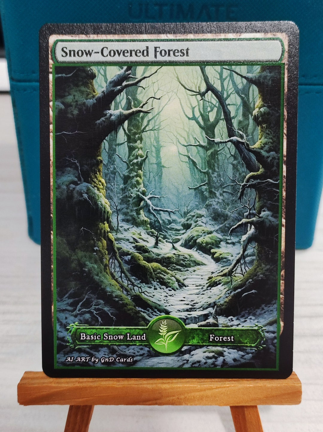 1x Snow Covered Forest 4 AI ART Custom Altered Basic Land MTG - Etsy