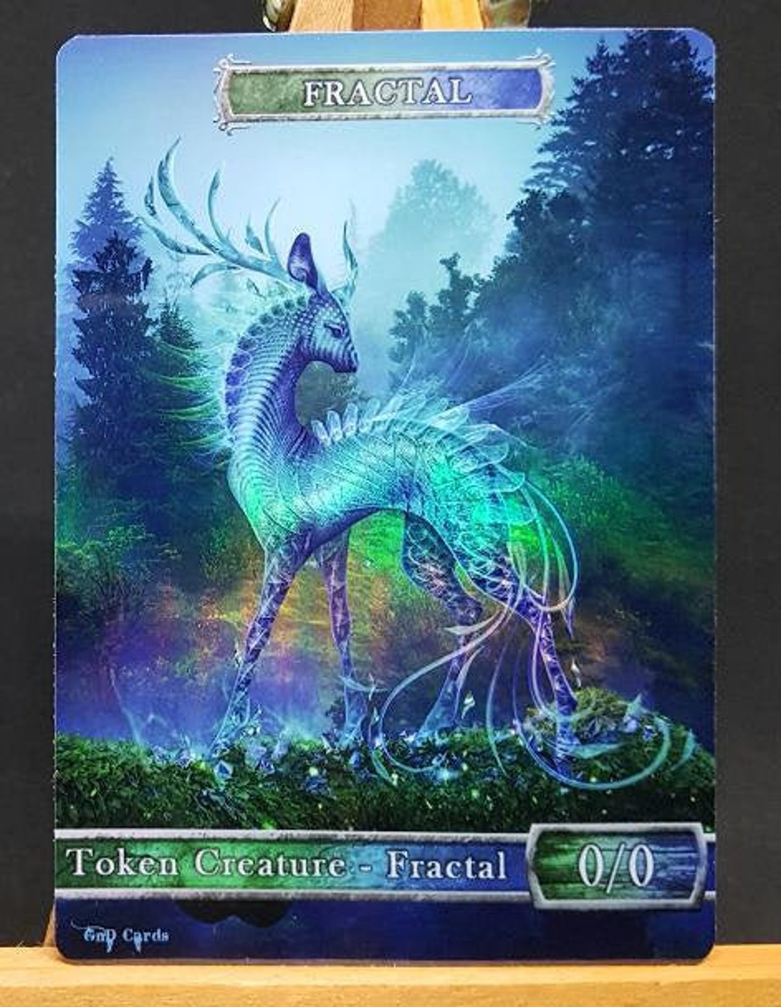 1x Fractal 1 FOIL LAMINATED Custom Altered Token - Etsy