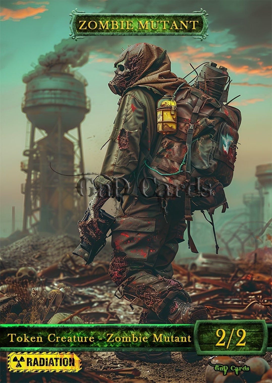 Zombie Mutant #1 TCG Token Custom Altered - Etsy