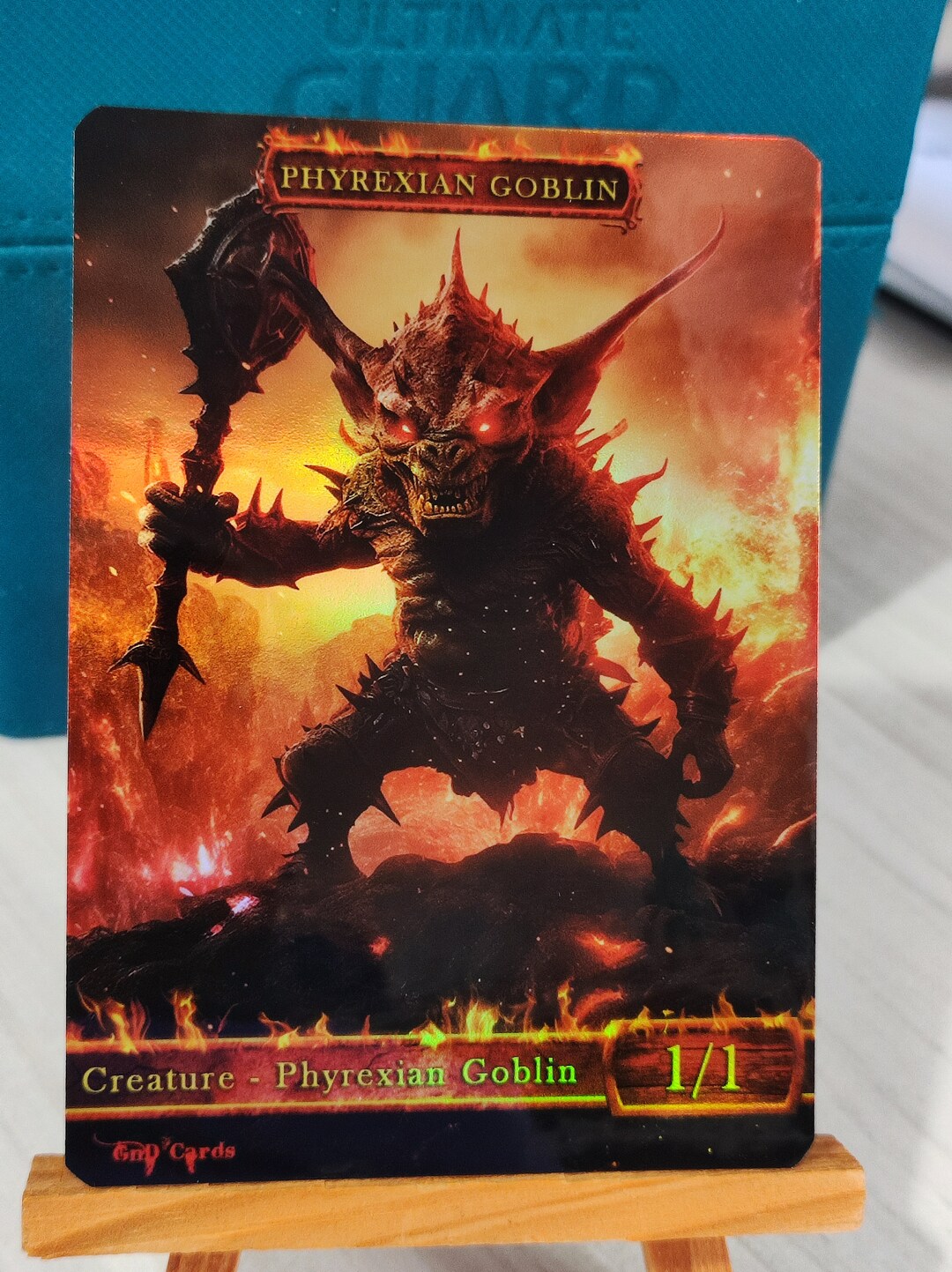 1x Phyrexian Goblin #9 *FOIL LAMINATED* Custom Altered Token - Etsy