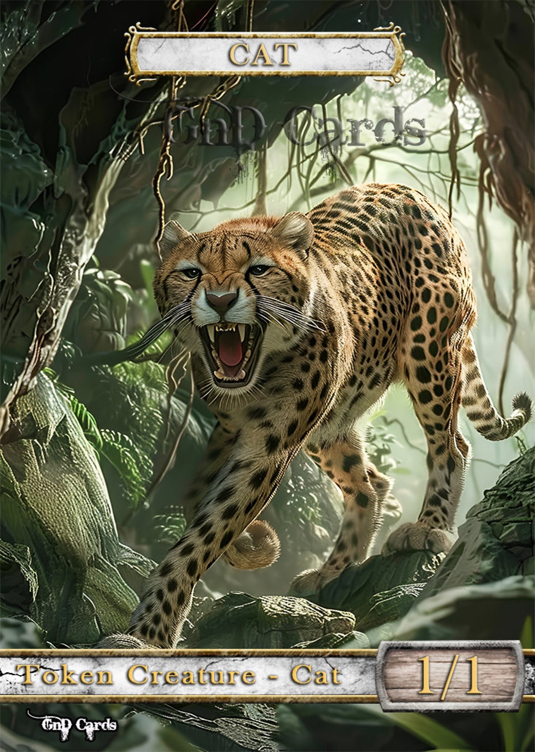 Cat #13 TCG Token Custom Altered (for Ocelot Pride) - Etsy