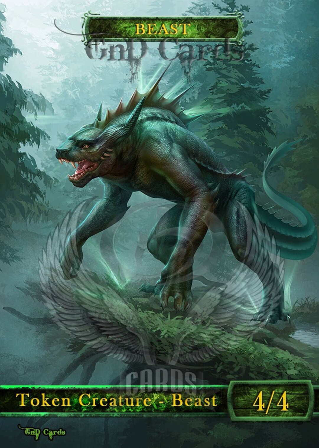 Beast #7 TCG Token Custom Altered - Etsy