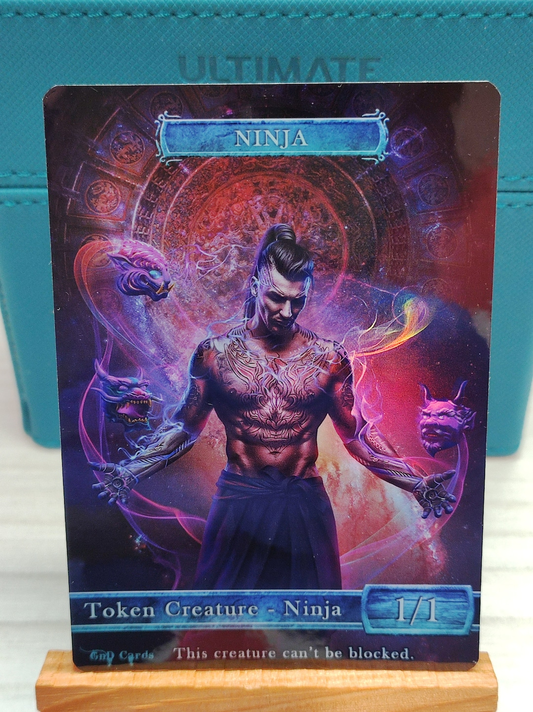 1x Ninja #3 *FOIL LAMINATED* Custom Altered Token - Etsy