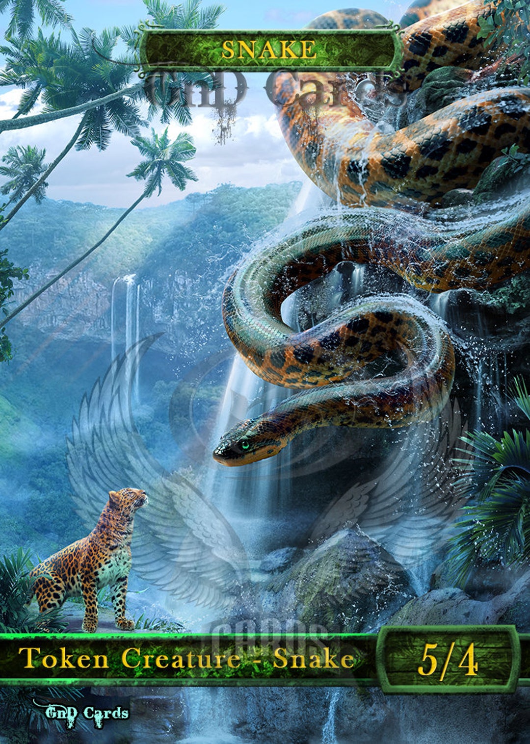 3x Snake 4 Custom Altered Tokens - Etsy