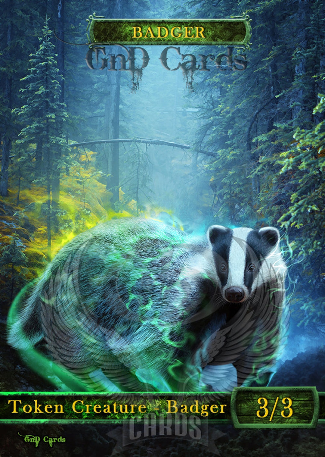 3x Badger Custom Altered Tokens - Etsy