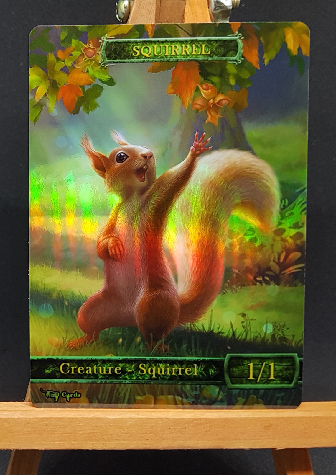 1x Squirrel #2 *FOIL LAMINATED* Custom Altered Token - Etsy