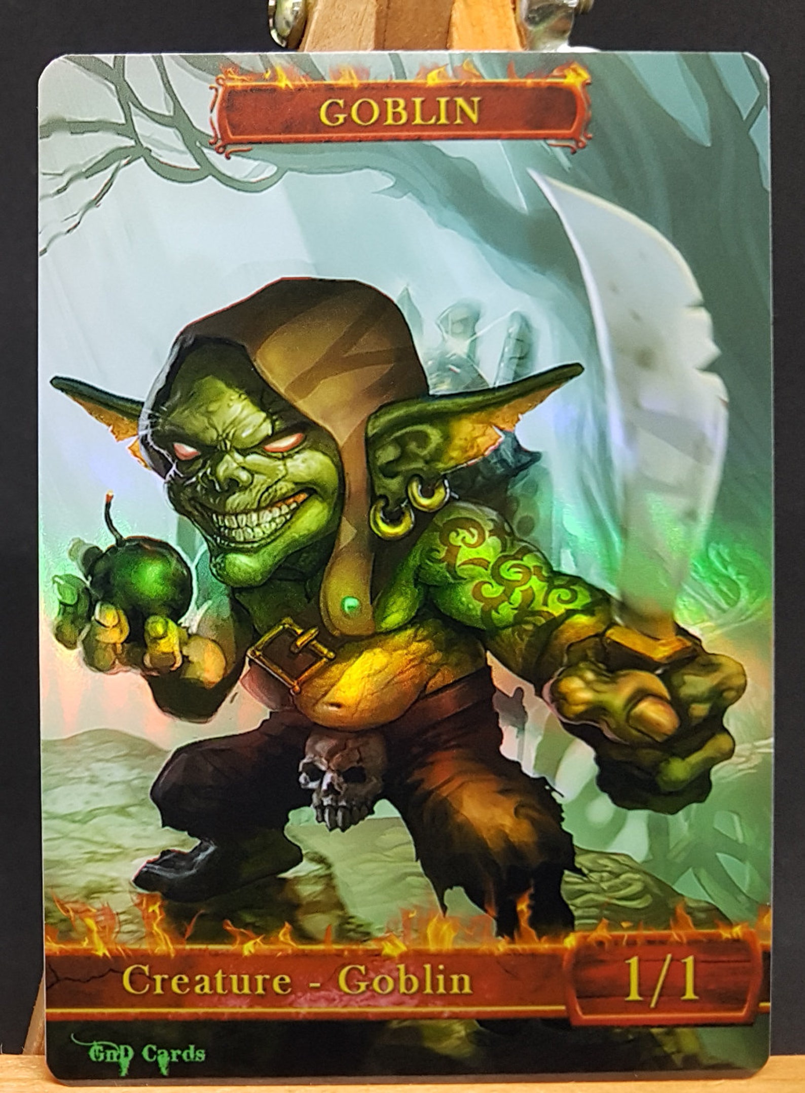 1x Goblin 4 FOIL LAMINATED Custom Altered Token Gnd Cards - Etsy