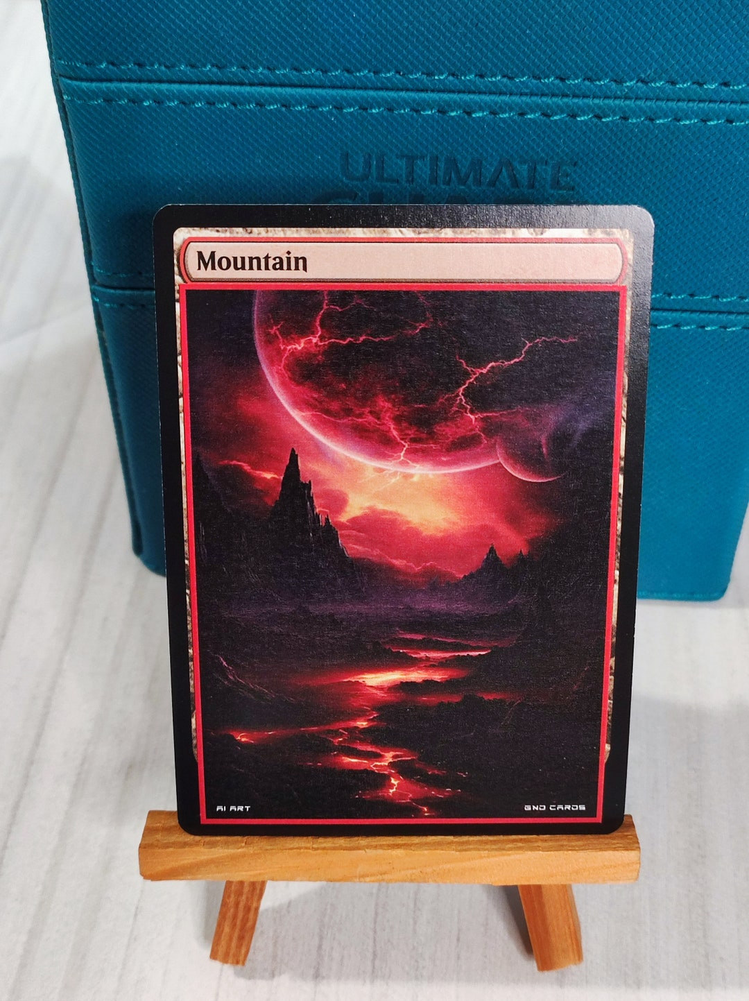 1x Galaxy Mountain 1 AI ART Custom Altered Basic Land MTG - Etsy