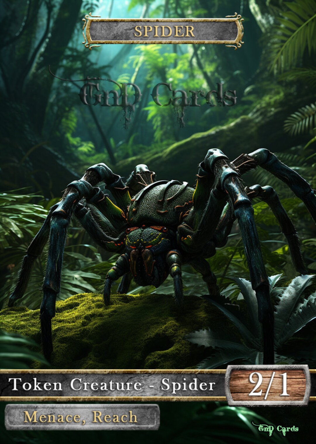 Spider #7 TCG Token Custom Altered - Etsy